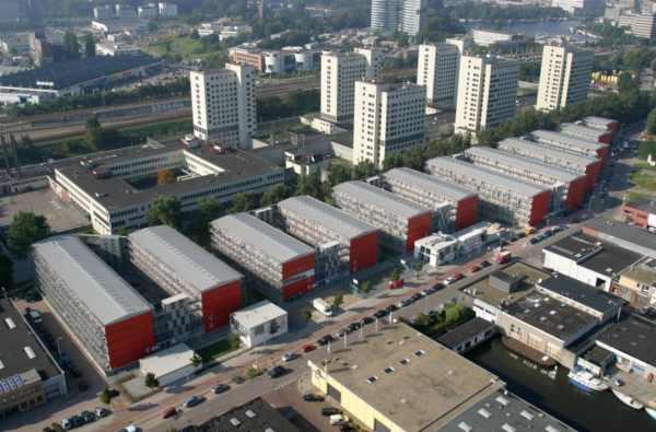 barrio residencial Keetwonen / Studentenwohnheim | Roscontainer