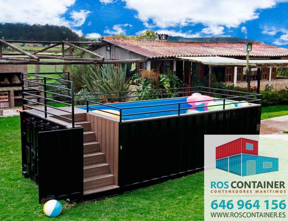 Precio de piscina con contenedor marítimo | Roscontainer